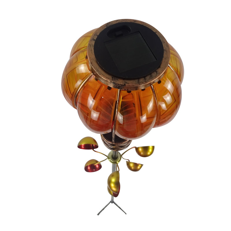 Alpine 45"H Solar Hot Air Balloon Spinning Garden Stake with LED Lights for Garden, Patio & Lawn ...